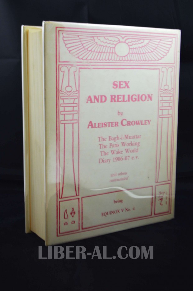 Sex And Religion The Equinox Vol V Number 4 Liber