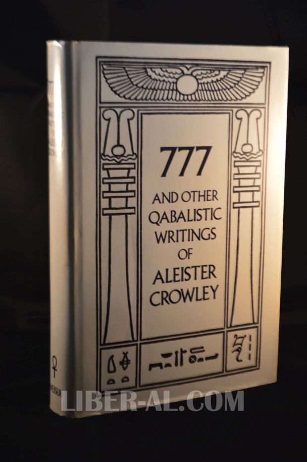 777 AND OTHER QABALISTIC WRITINGS OF ALEISTER CROWLEY INCLUDING ...